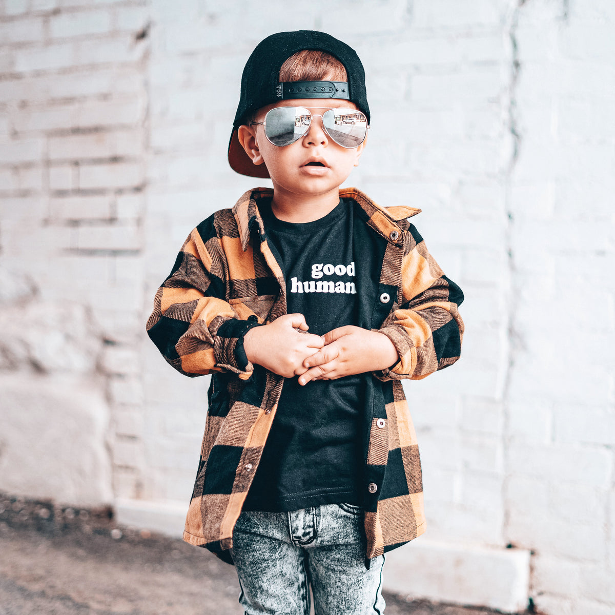 GOOD HUMAN TEE - BLACK – LENOX JAMES