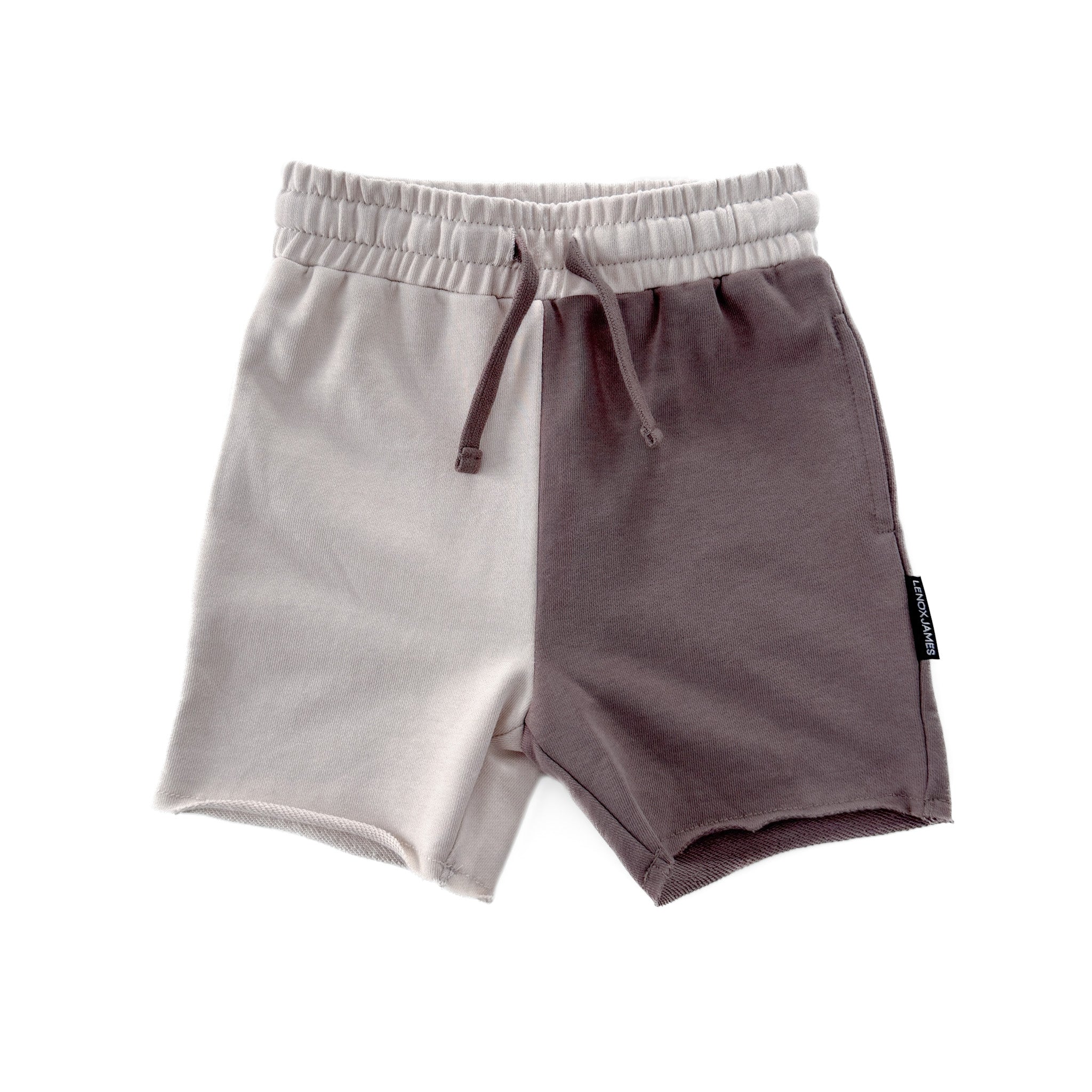 COLOR BLOCK SHORTS - MOCHA – LENOX JAMES
